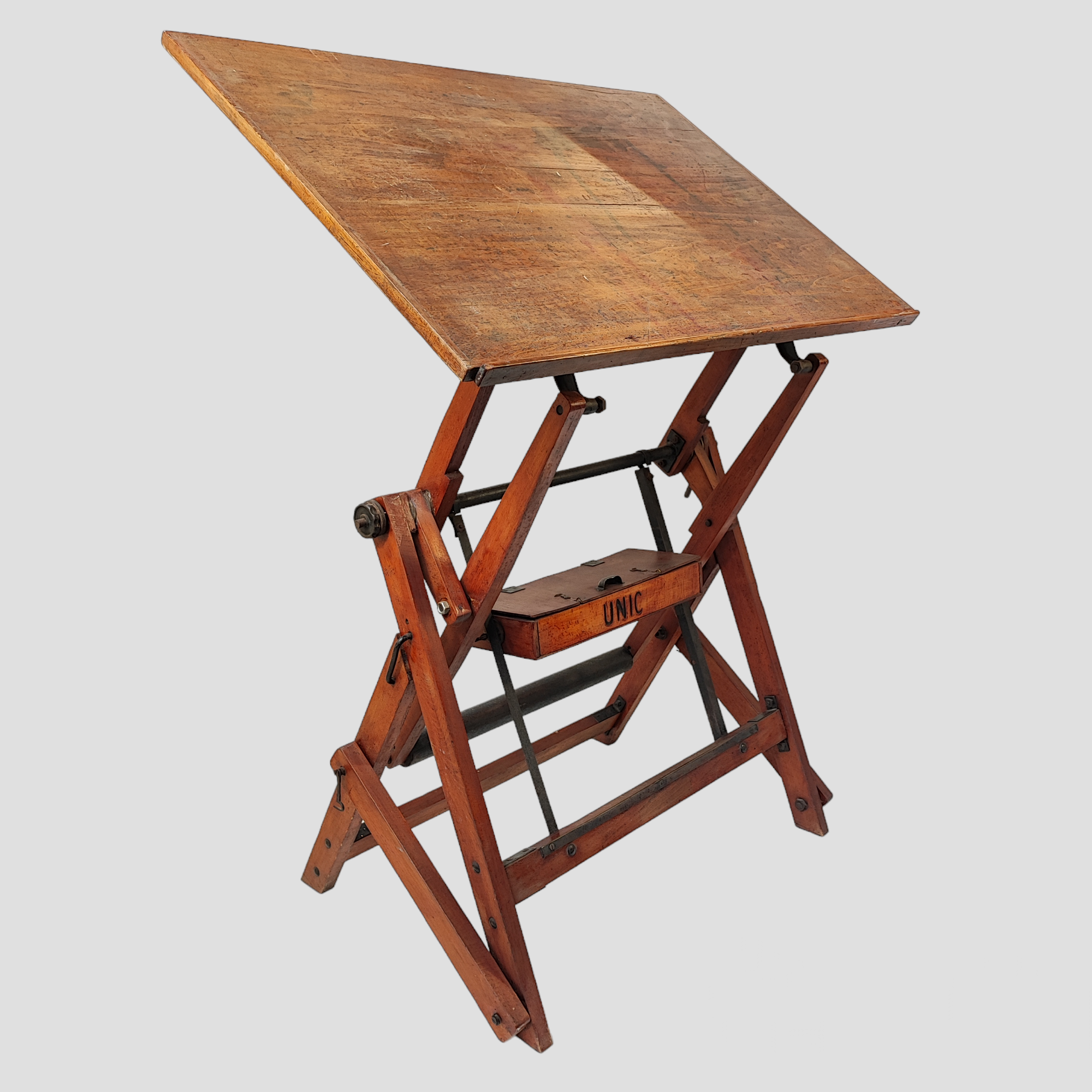 UNIC TABLE ARCHITECTE 110/150/76 CM | Brocante OPlus à Anglet